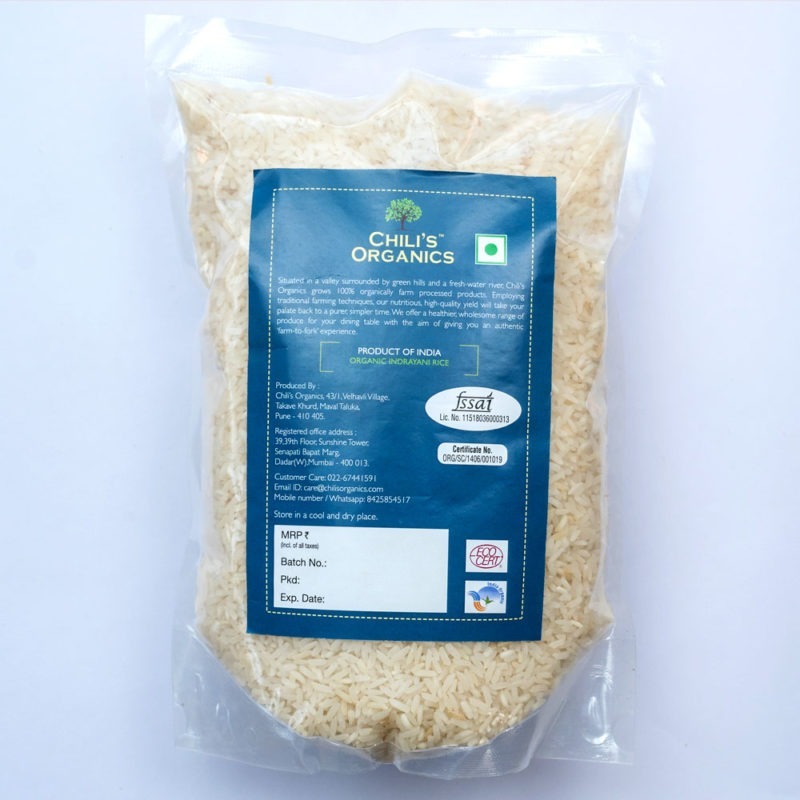 Indrayani Rice (Polished) | Chili's Organics