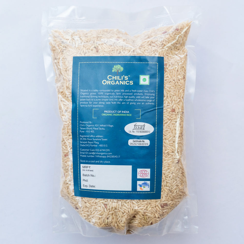 Indrayani Rice (Unpolished) | Chili's Organics